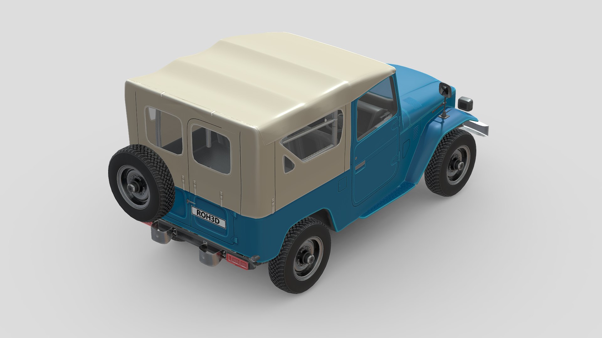 Low Poly Car - Toyota Land Cruiser J40 1979 3D Model - TurboSquid 2087526