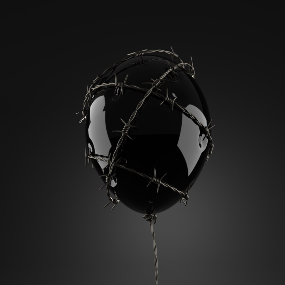 3d Idea Barbed Wire Balloon