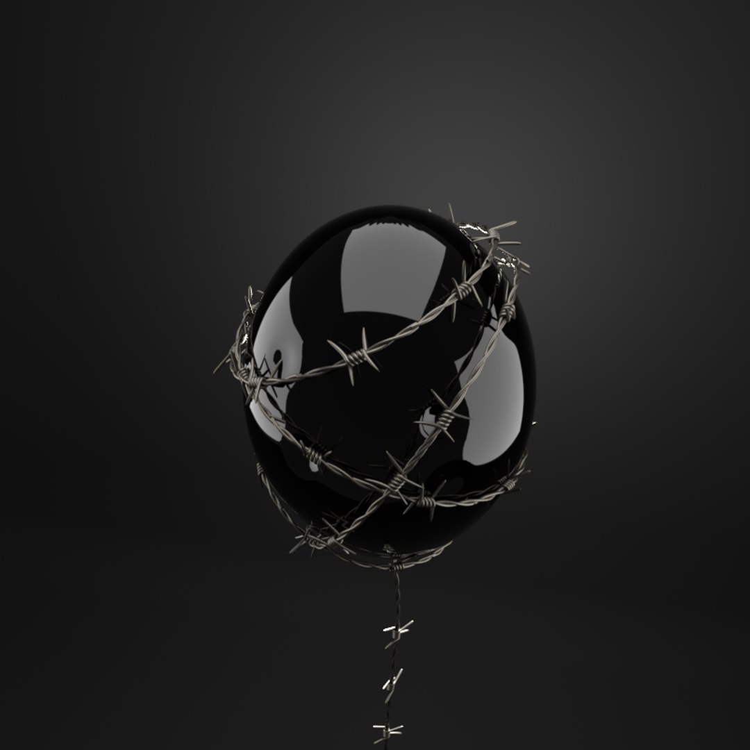3d Idea Barbed Wire Balloon