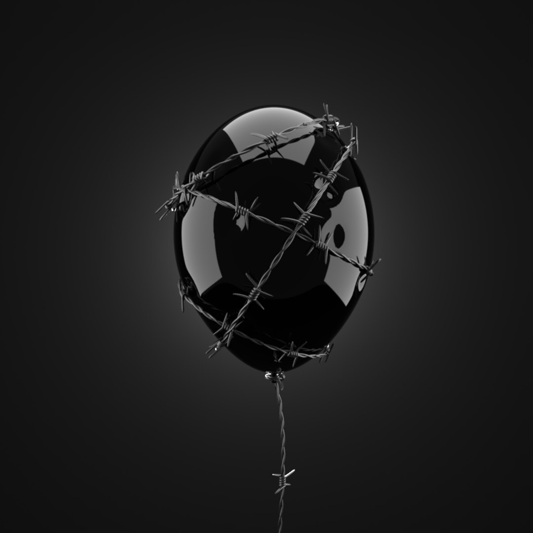 3d Idea Barbed Wire Balloon