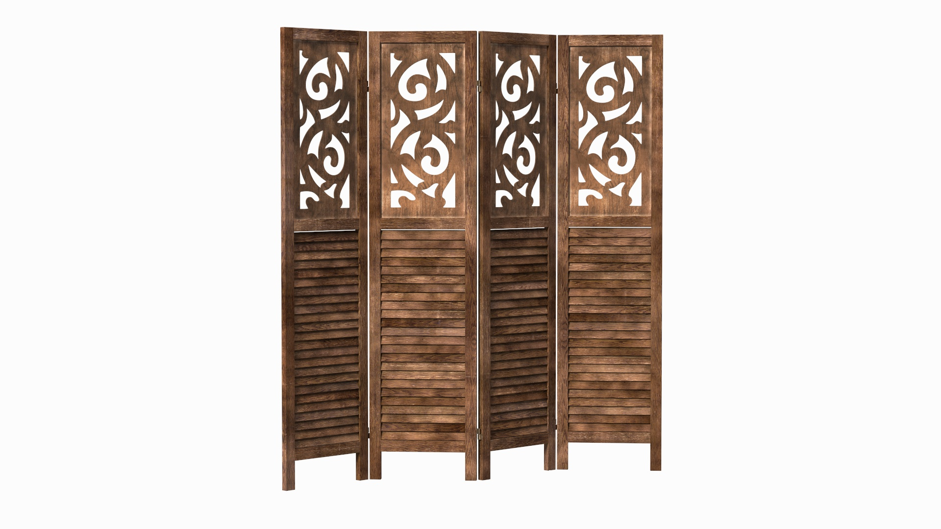 Panel Solid Wood Folding Room Divider 3D - TurboSquid 2128398