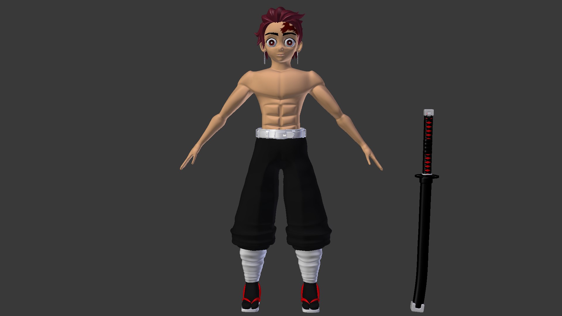 Tanjiro 3D - TurboSquid 1945134