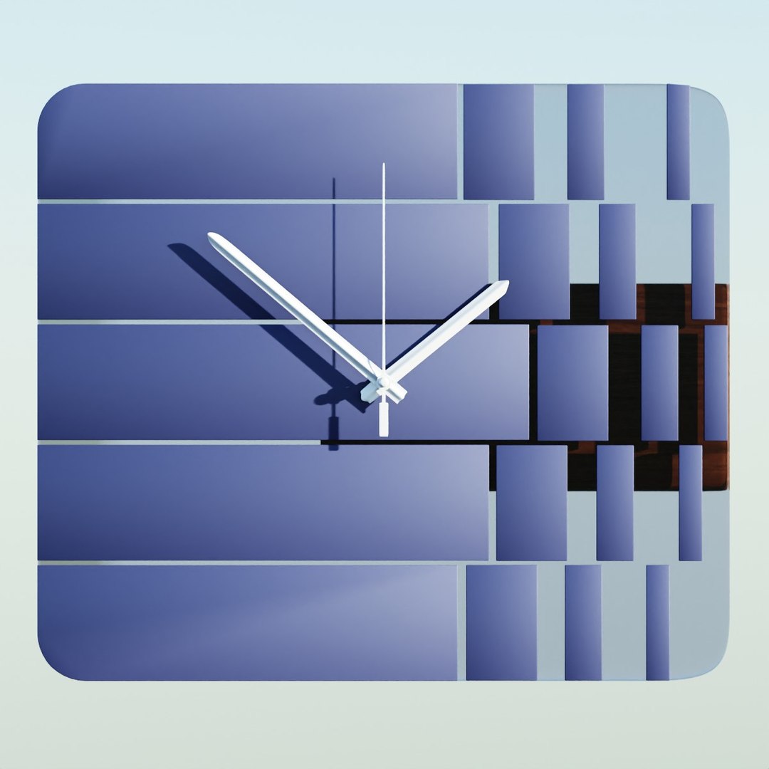 3D model Modern realistic 3D wall clock - TurboSquid 2067444