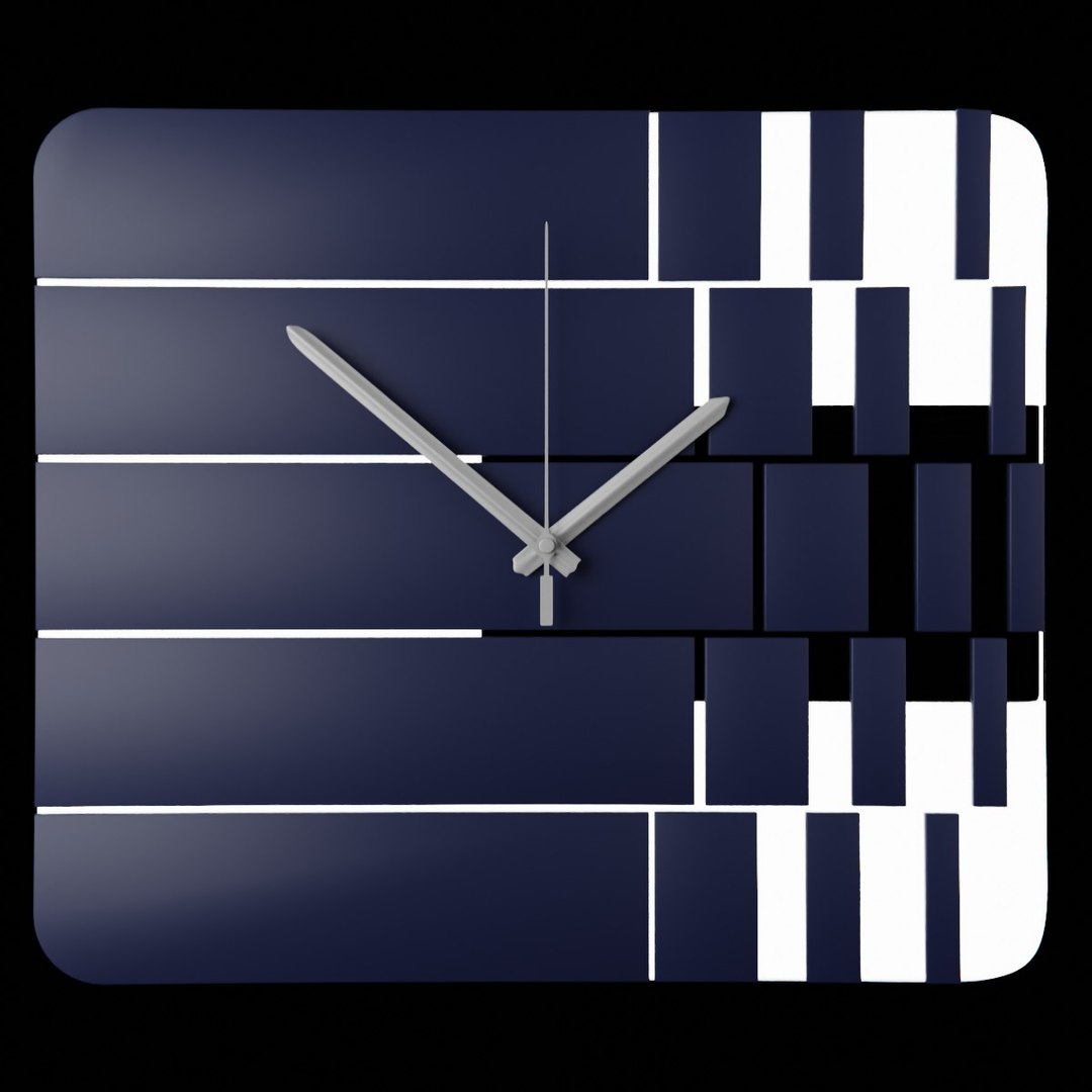 3D model Modern realistic 3D wall clock - TurboSquid 2067444
