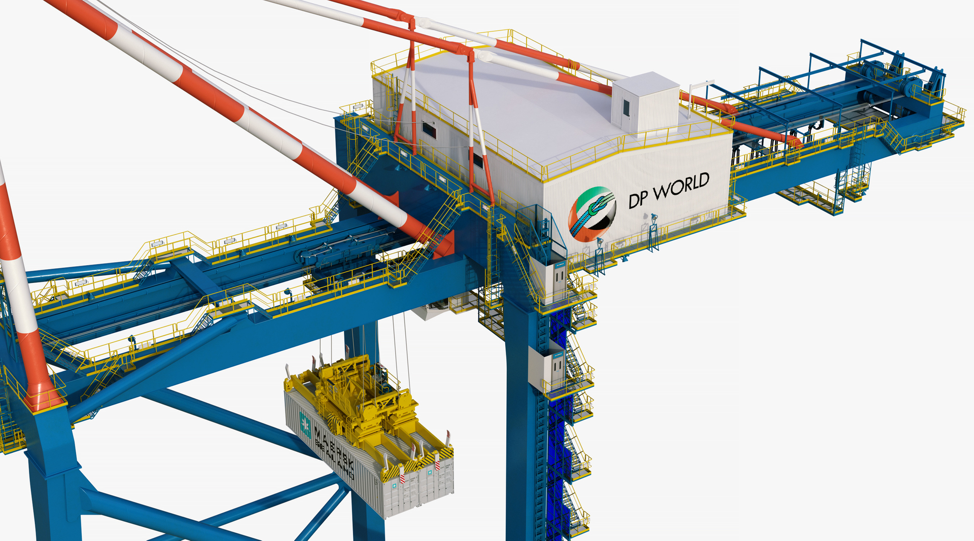 modelo 3d STS Harbor Container Crane ZPMC - TurboSquid 1316285