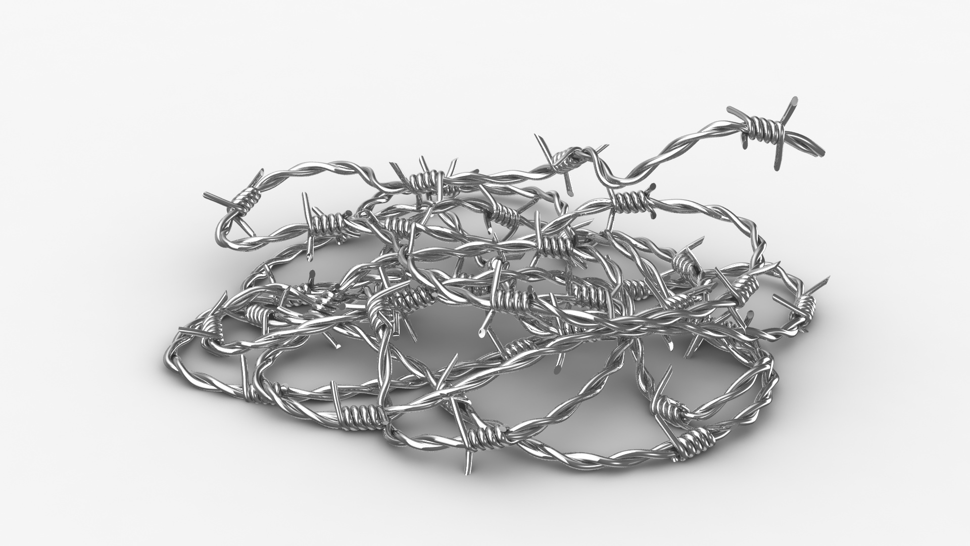 3D Realistic Barbed Wire Model - TurboSquid 1487570