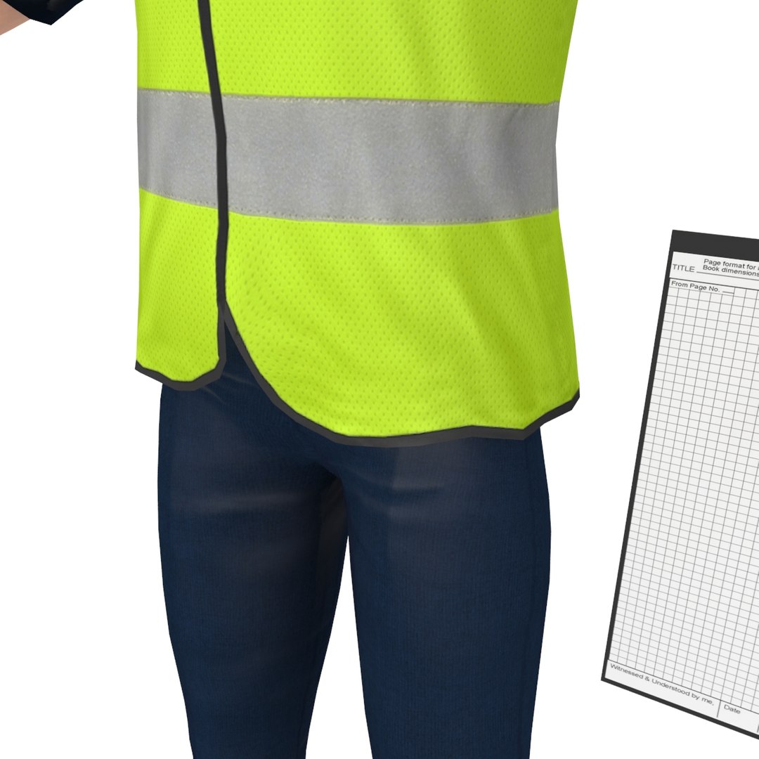 Female Engineer 3D Model - TurboSquid 1356274