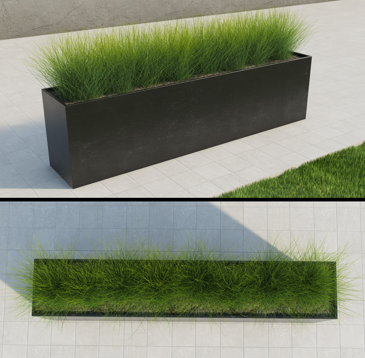 modern grass 3d max