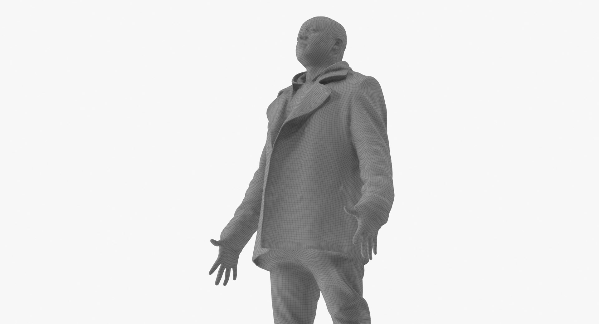 3D Jacob Casual Winter A Pose - TurboSquid 2071905