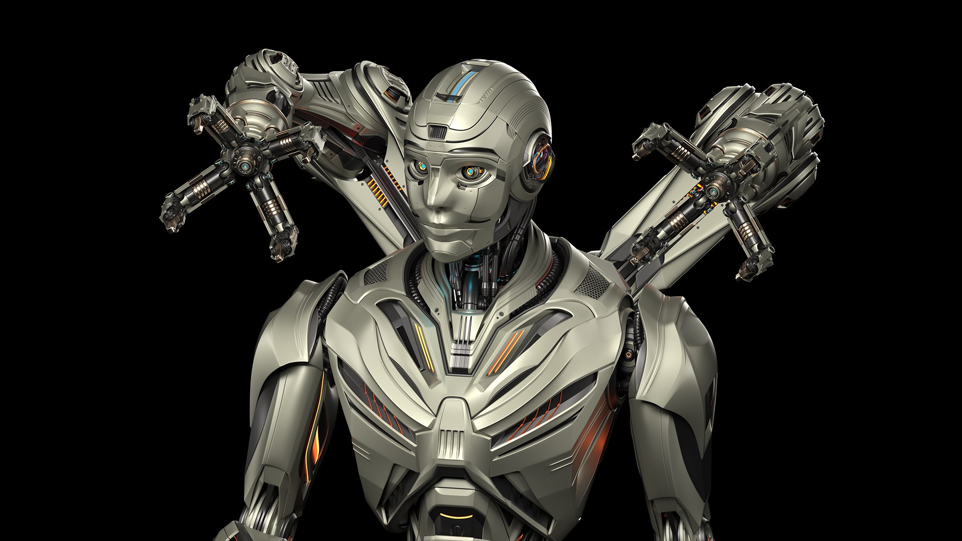 Robot Humanoid B2 - Rigged And Animated 3D Model - TurboSquid 2277294