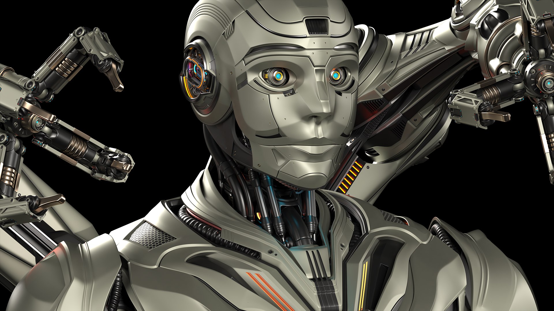 Robot Humanoid B2 - Rigged And Animated 3D Model - TurboSquid 2277294