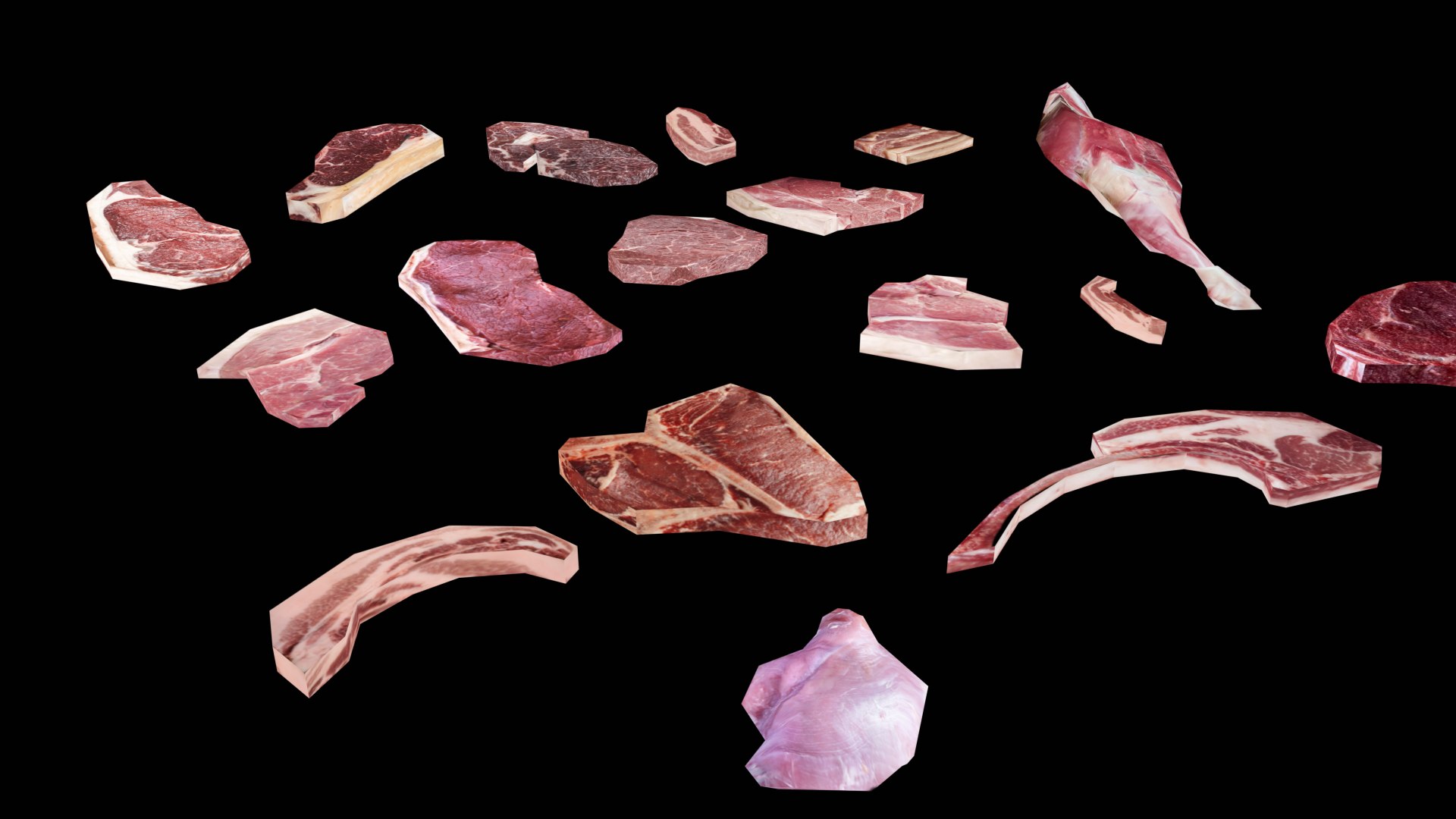 3D Meat Pack Low Poly - TurboSquid 2136227