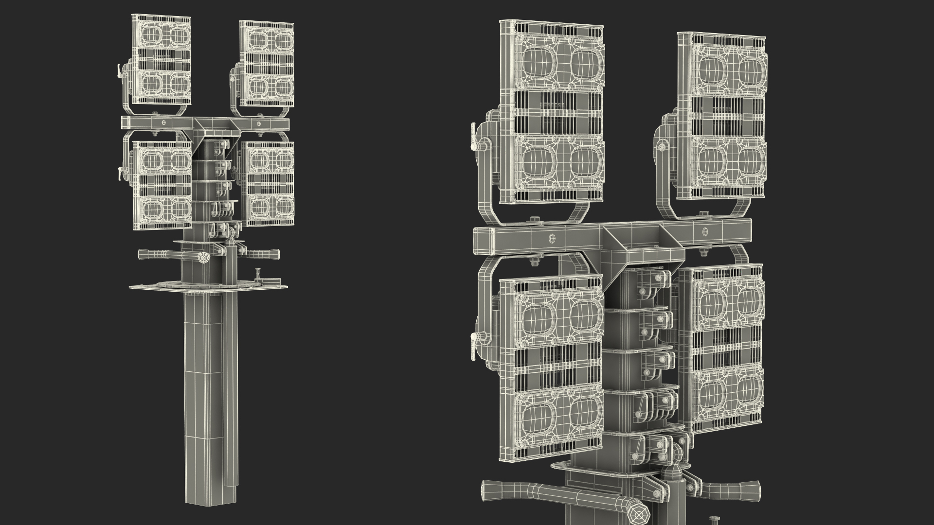 3D Portable Lighting Mast Rigged Model - TurboSquid 1546388