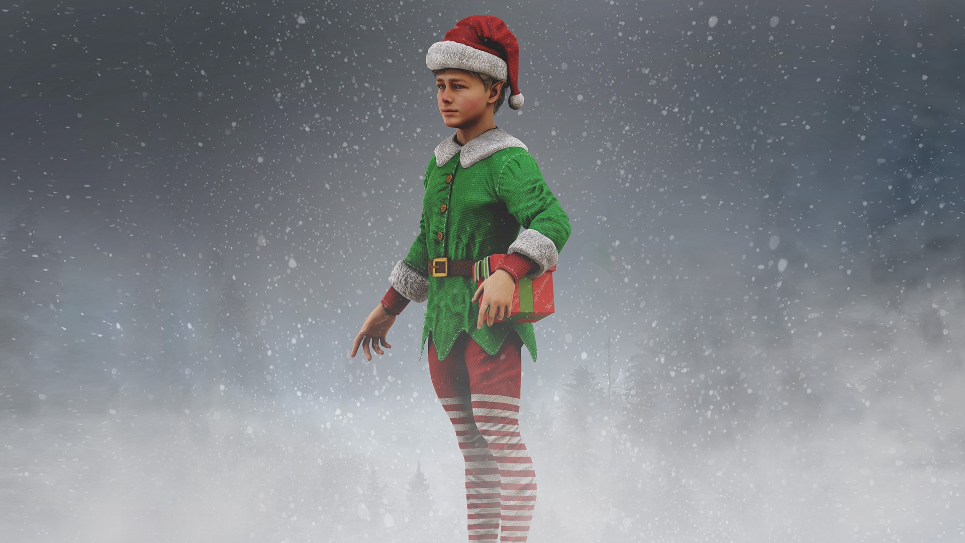 3D Christmas Elf - TurboSquid 2381090