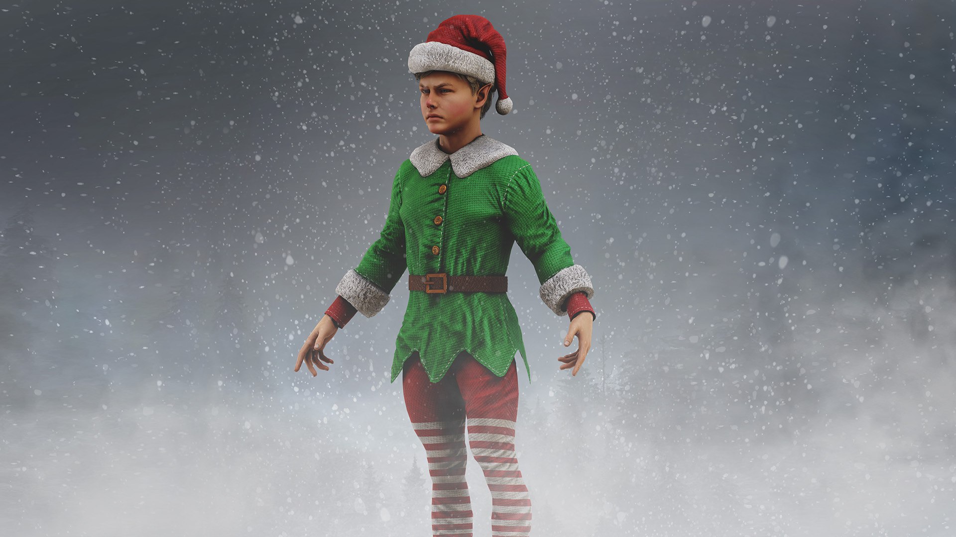 3D Christmas Elf - TurboSquid 2381090