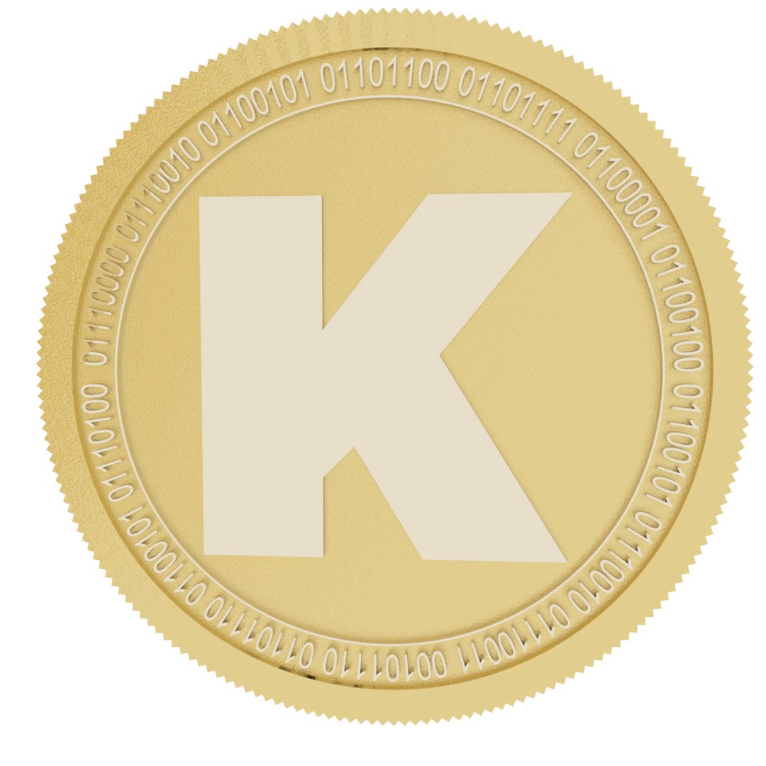 Karma gold coin 3D model - TurboSquid 1606376