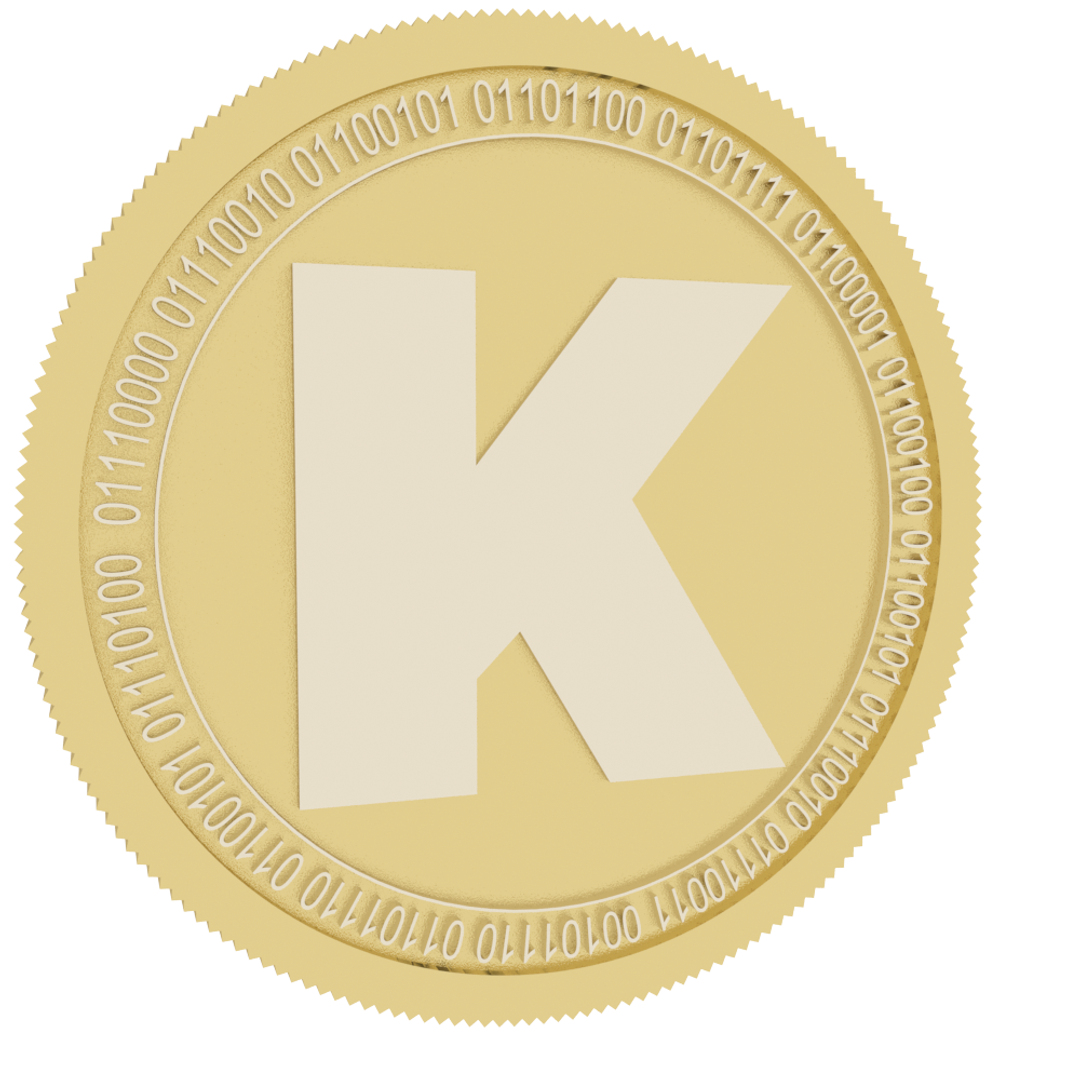 Karma gold coin 3D model - TurboSquid 1606376