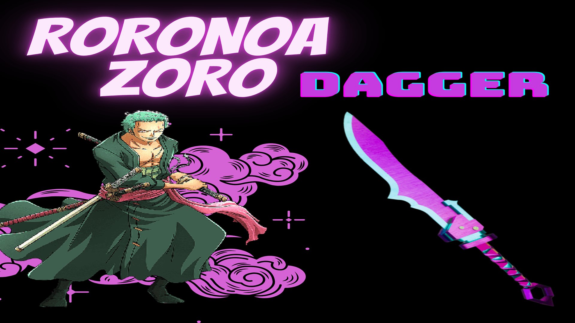 Roronoa Zoro One Piece Concept Dagger 3D - TurboSquid 2195385
