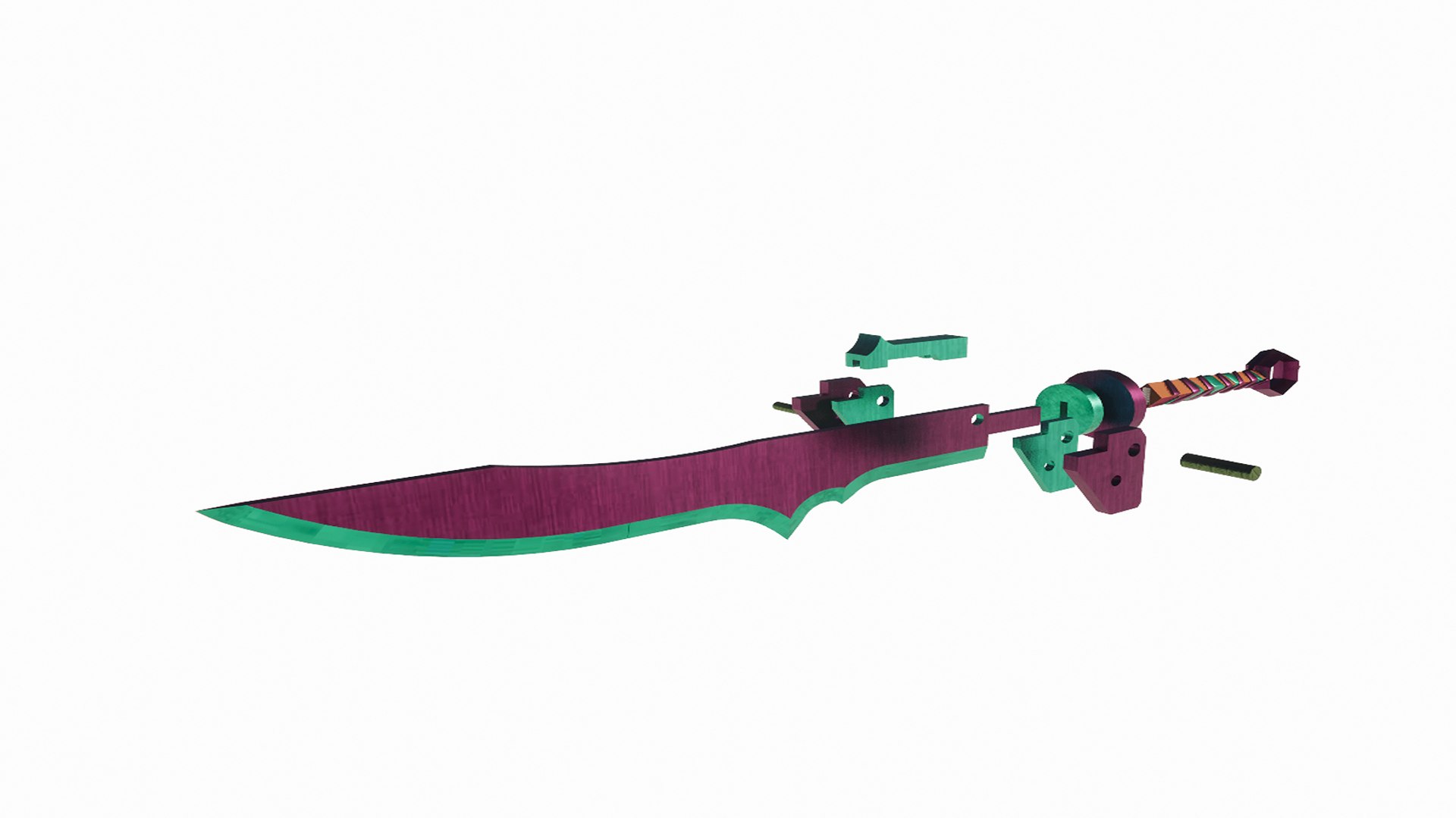 Roronoa Zoro One Piece Concept Dagger 3D - TurboSquid 2195385