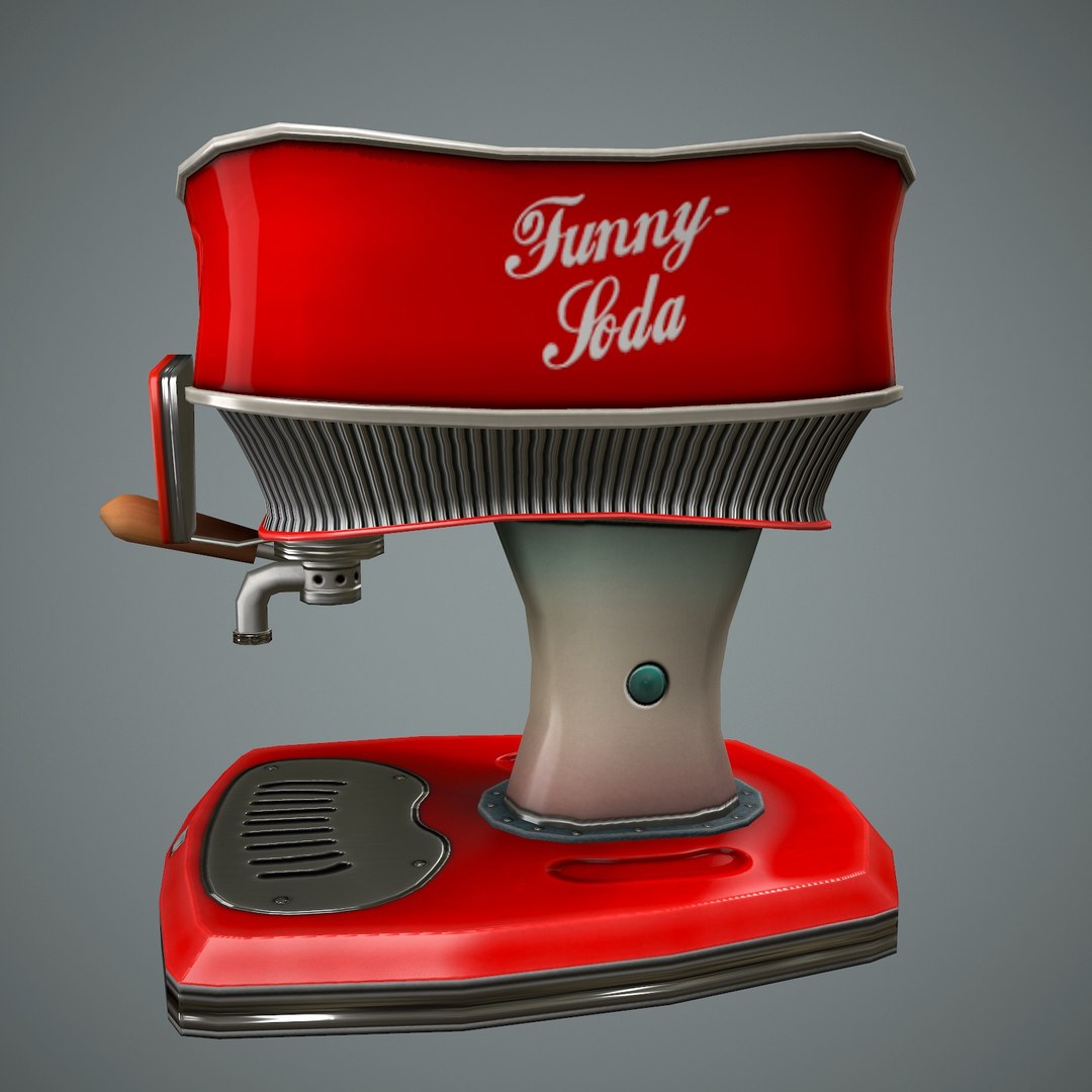 Cola dispenser cartoon model - TurboSquid 1191799