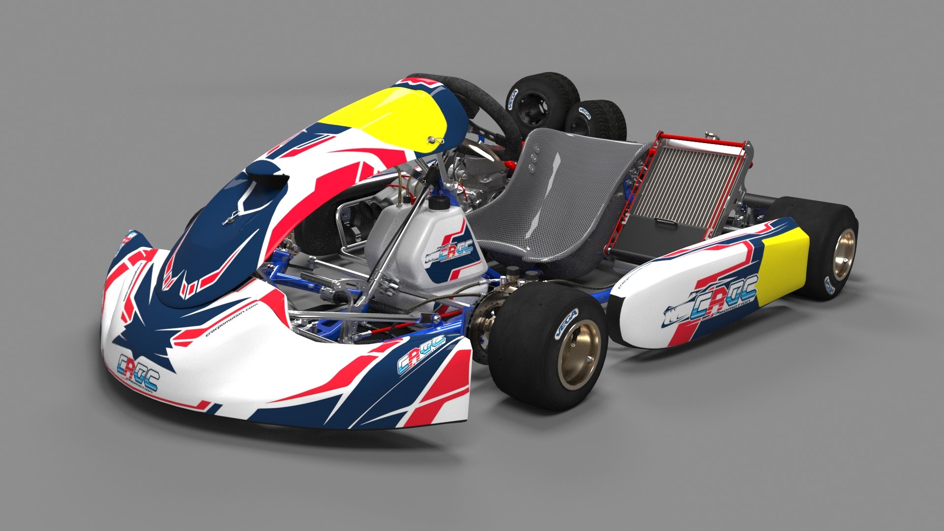 3D Kart KZ2 Croc Promotion model - TurboSquid 2170678