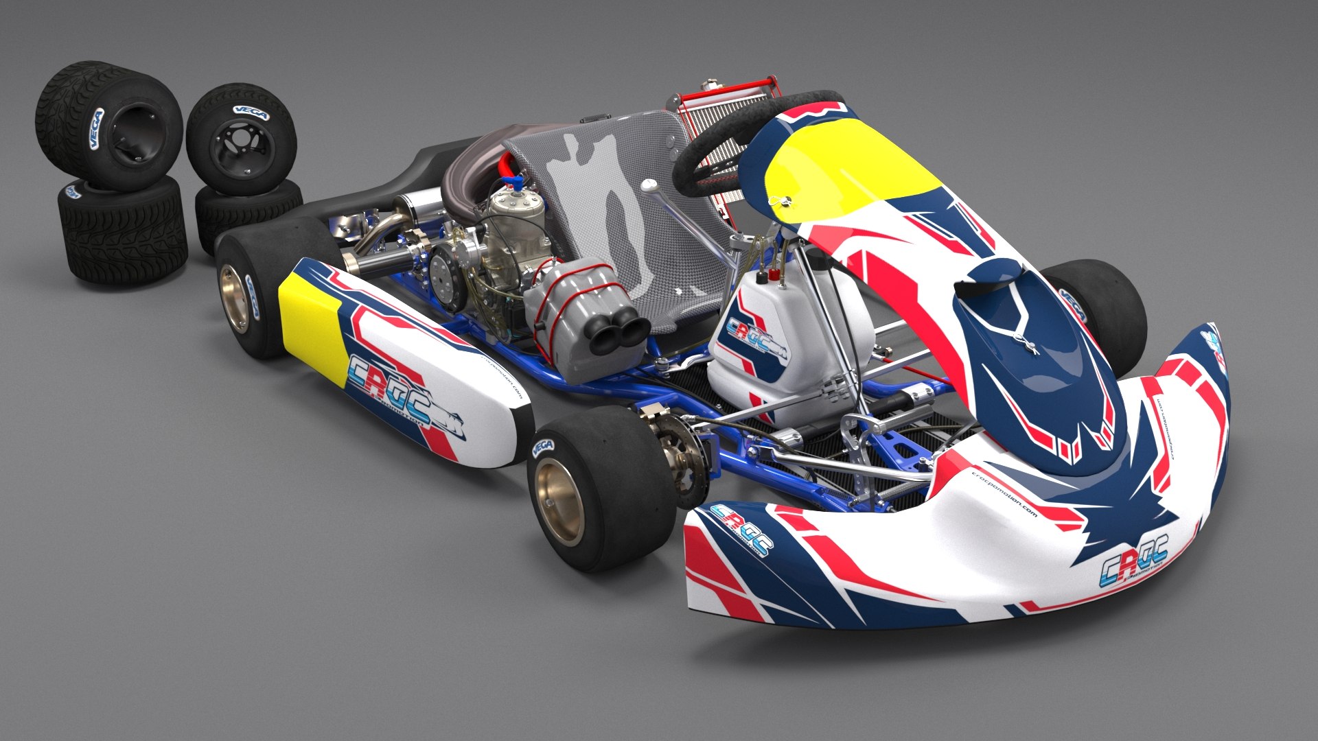 modelo 3d Promoción Kart KZ2 Croc - TurboSquid 2170678
