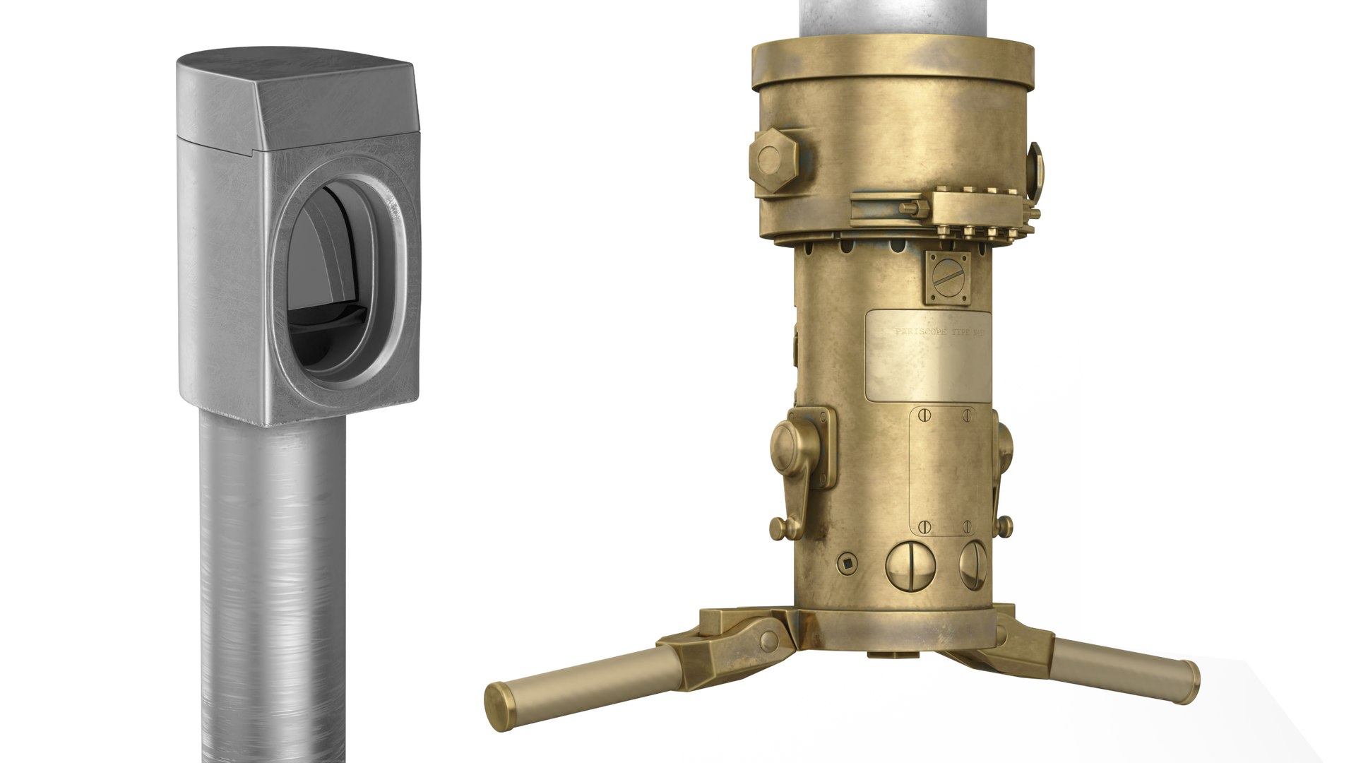 Retro Submarine Periscope 3D Model - TurboSquid 2045423