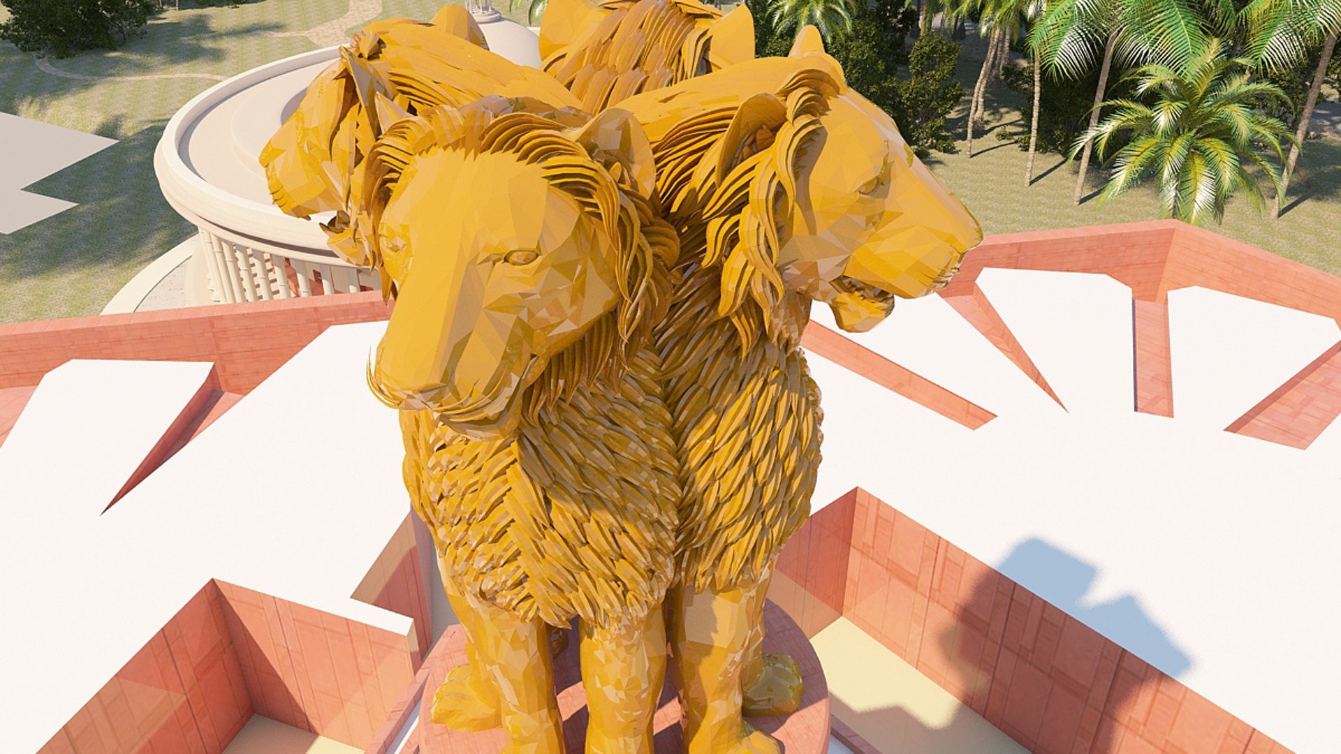 INDIAN PARLIAMENT 3D Model - TurboSquid 2208328