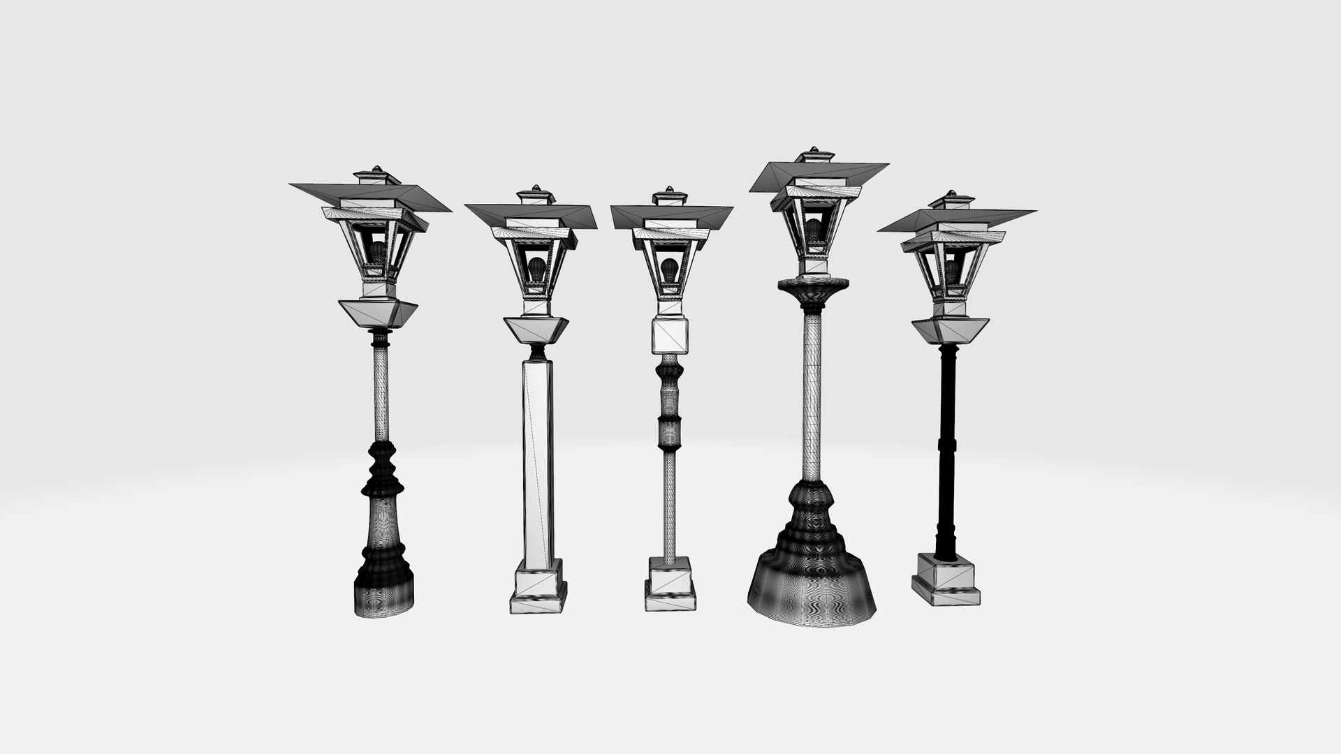 Antique Lamp Post 3D Nostalgic Lighting Replica 3D Model - TurboSquid ...