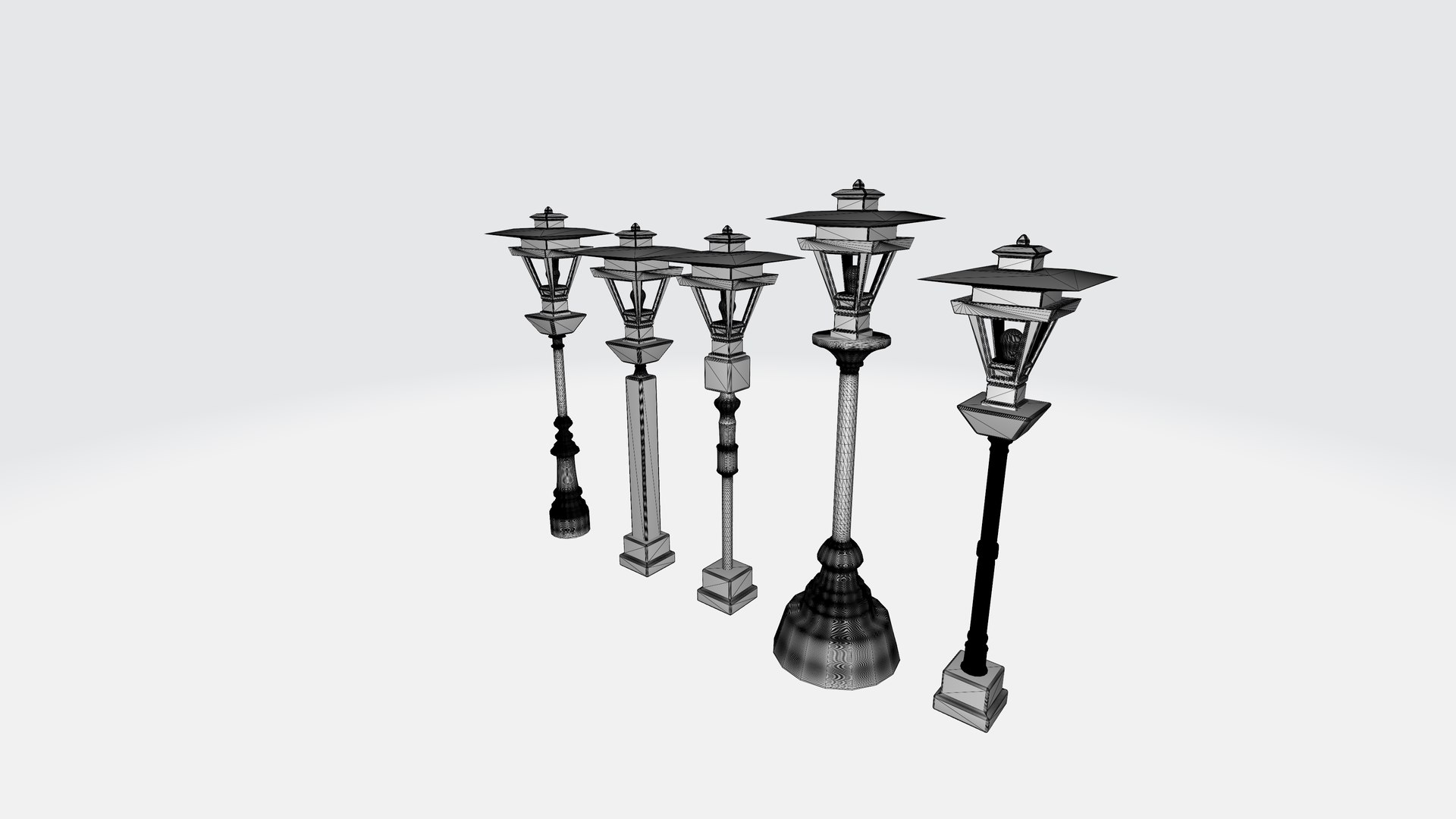 Antique Lamp Post 3D Nostalgic Lighting Replica 3D Model - TurboSquid ...