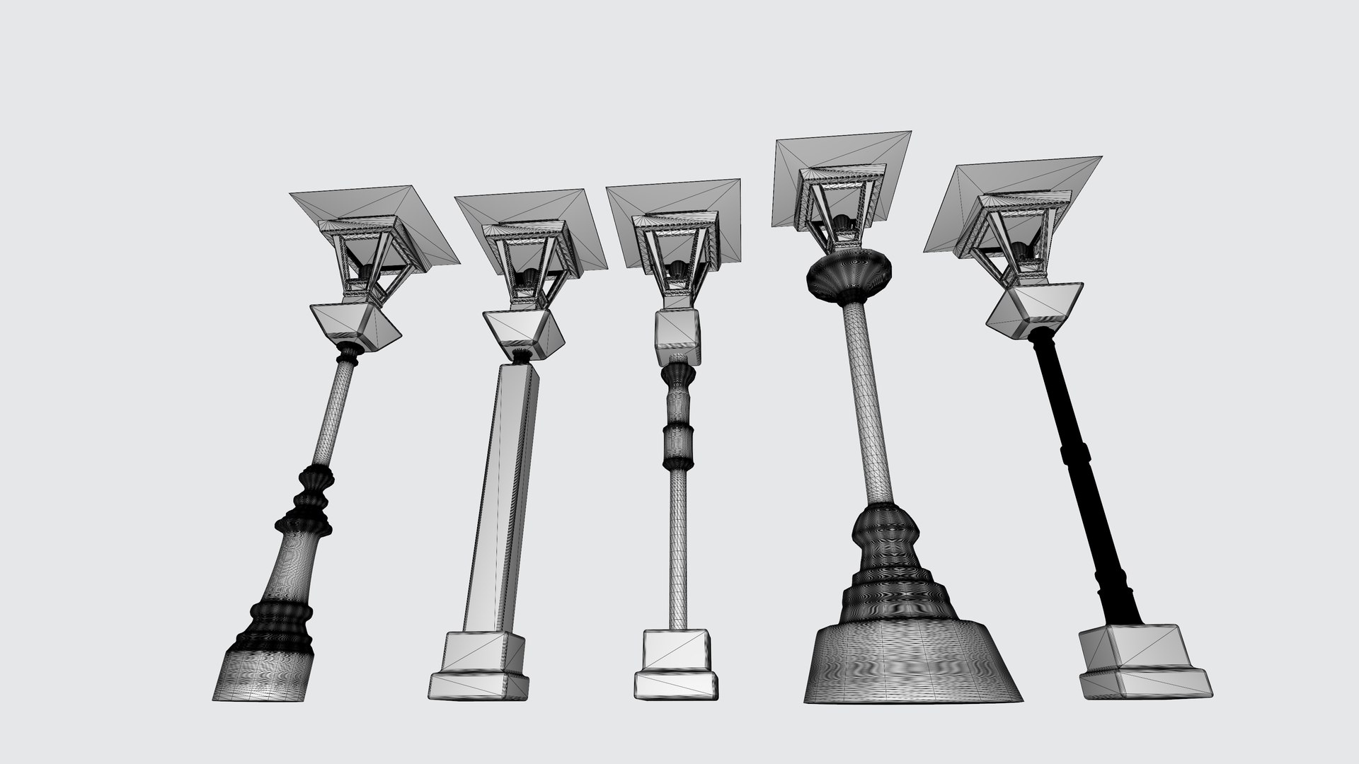 Antique Lamp Post 3D Nostalgic Lighting Replica 3D Model - TurboSquid ...