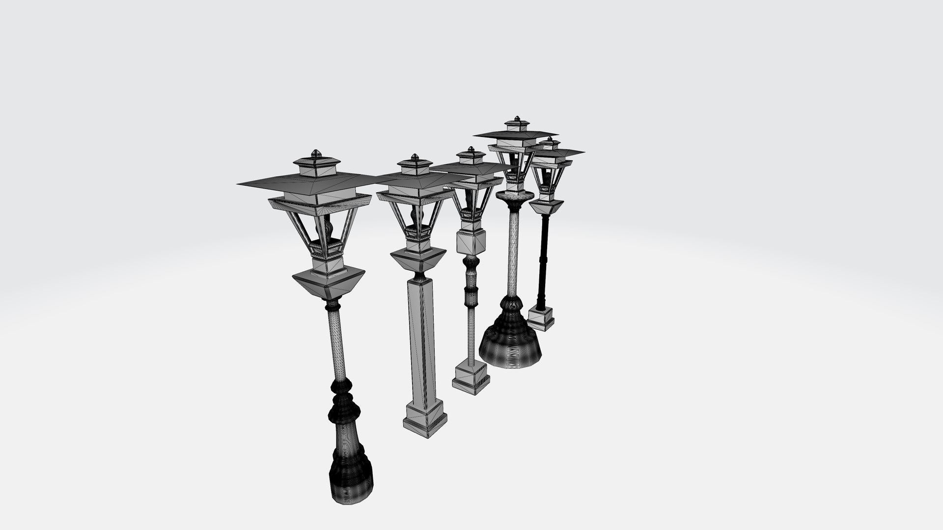 Antique Lamp Post 3D Nostalgic Lighting Replica 3D Model - TurboSquid ...