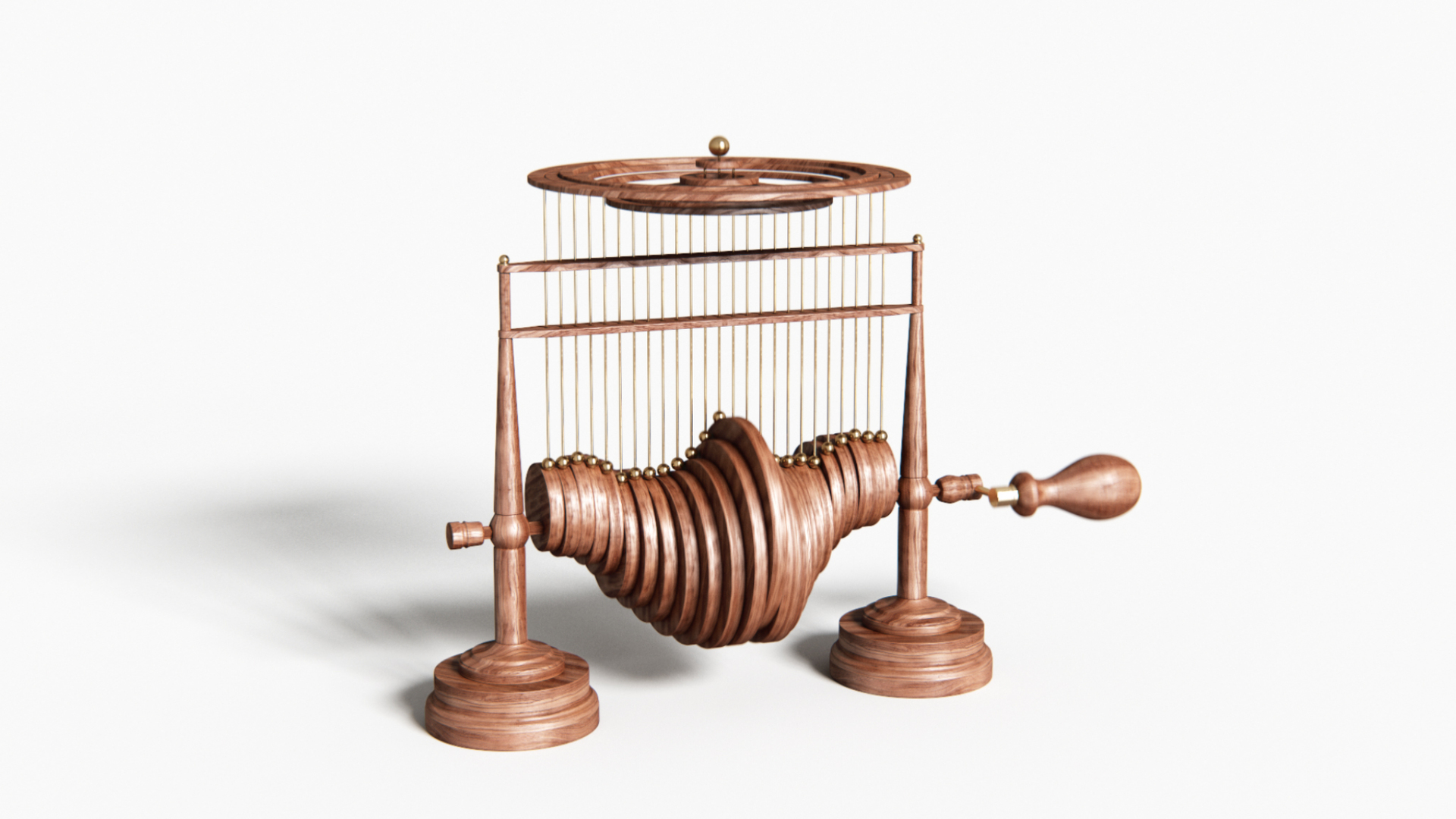 3d model of mechanical toy wave