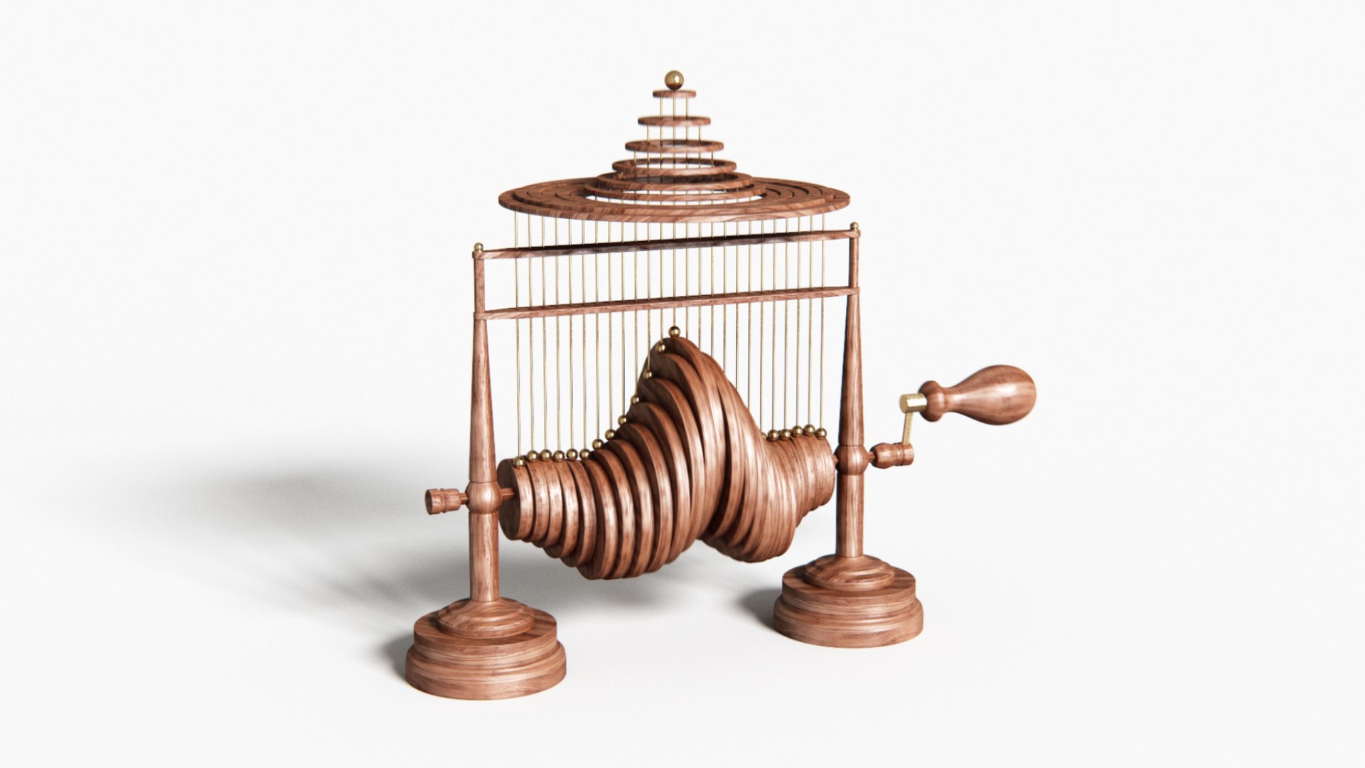 3d model of mechanical toy wave