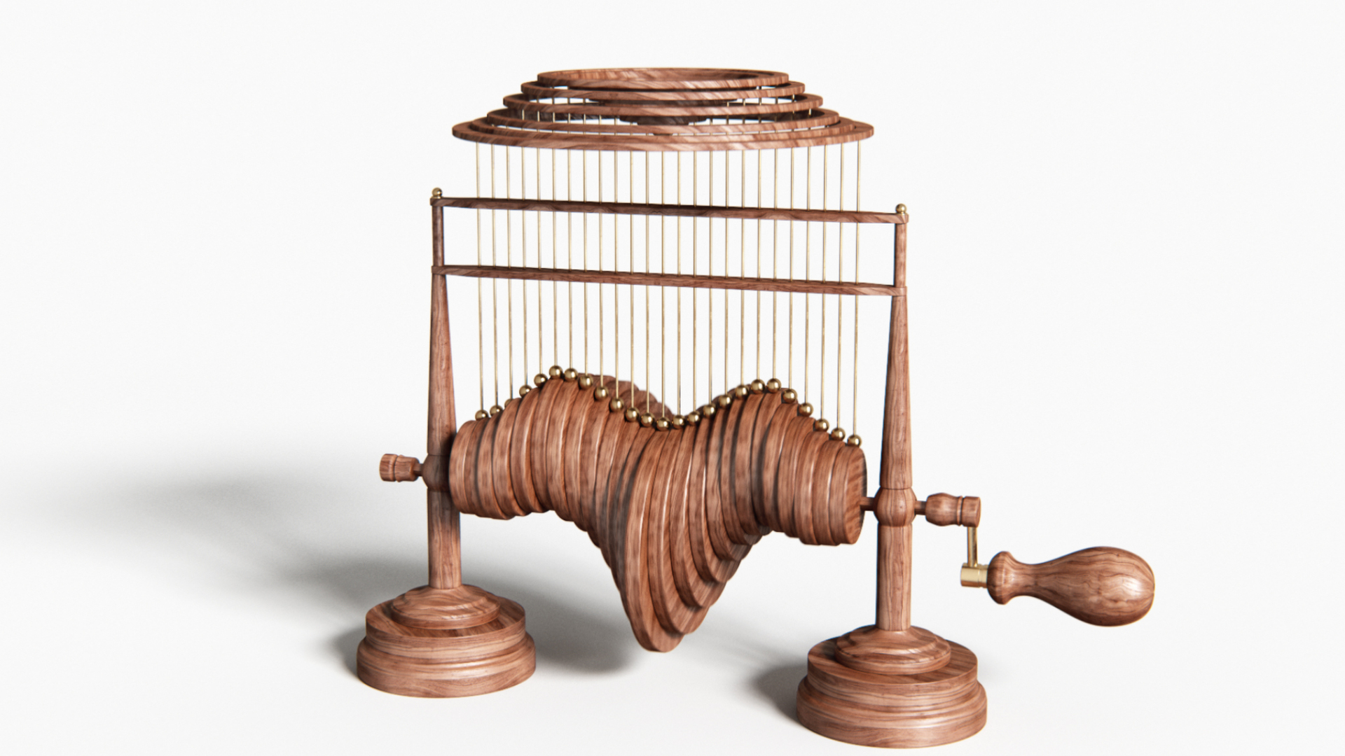 3d model of mechanical toy wave