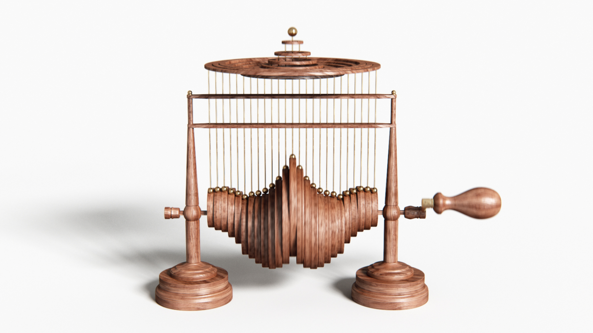 3d model of mechanical toy wave