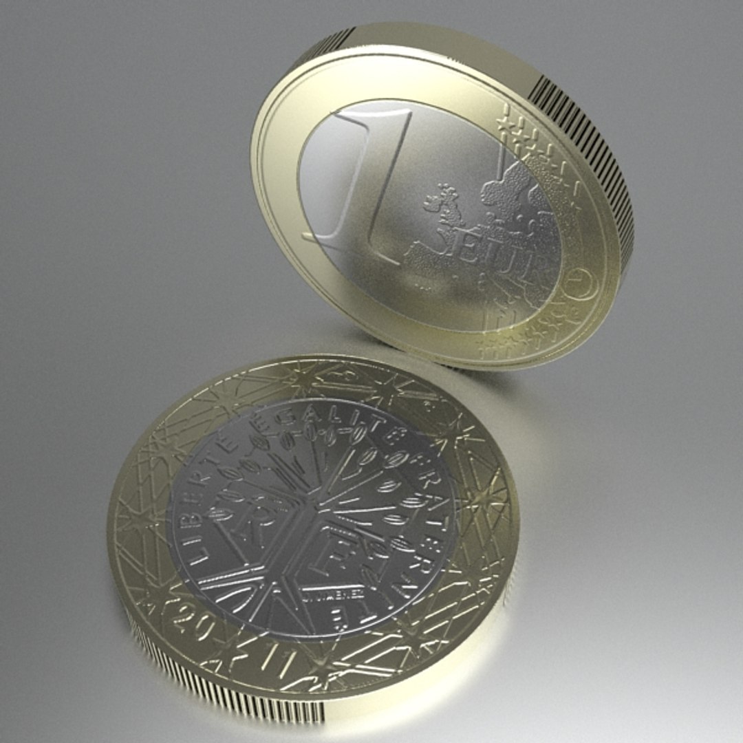 French Euro Coins 3ds
