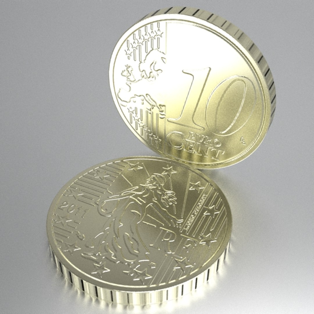 French Euro Coins 3ds