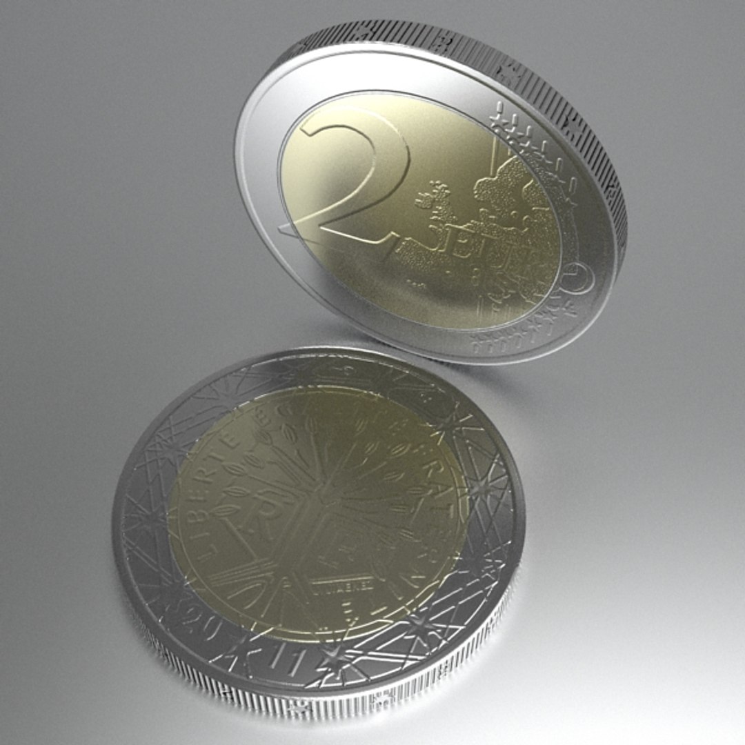 French Euro Coins 3ds