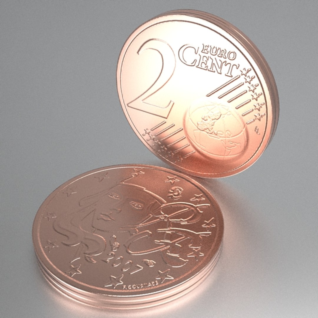French Euro Coins 3ds