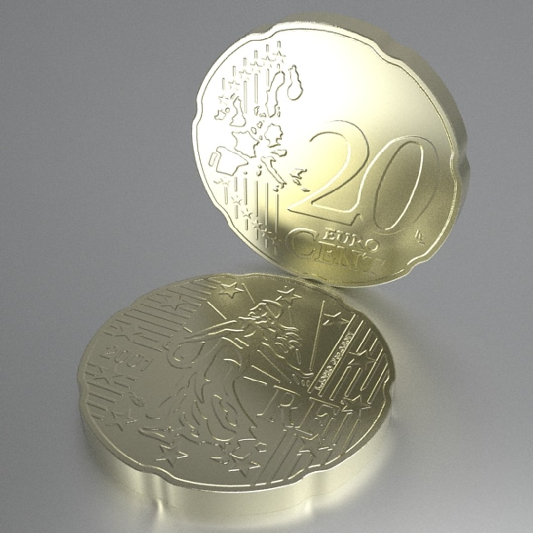 French Euro Coins 3ds