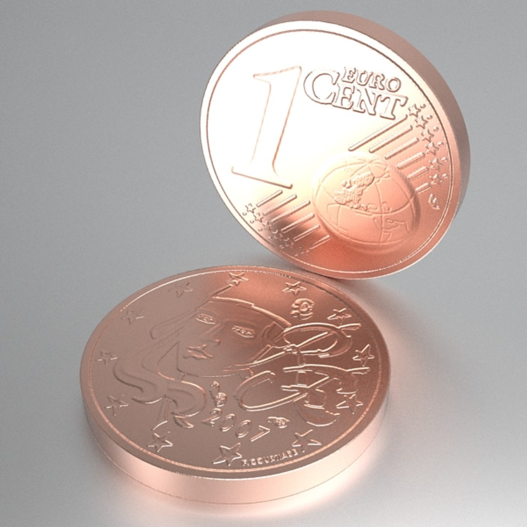 French Euro Coins 3ds