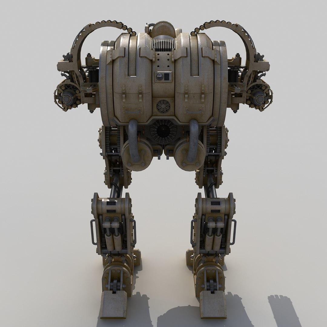 Robot Rigged 3d Model