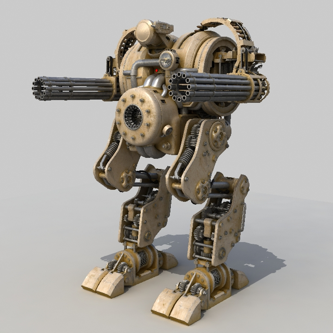 Robot Rigged 3d Model