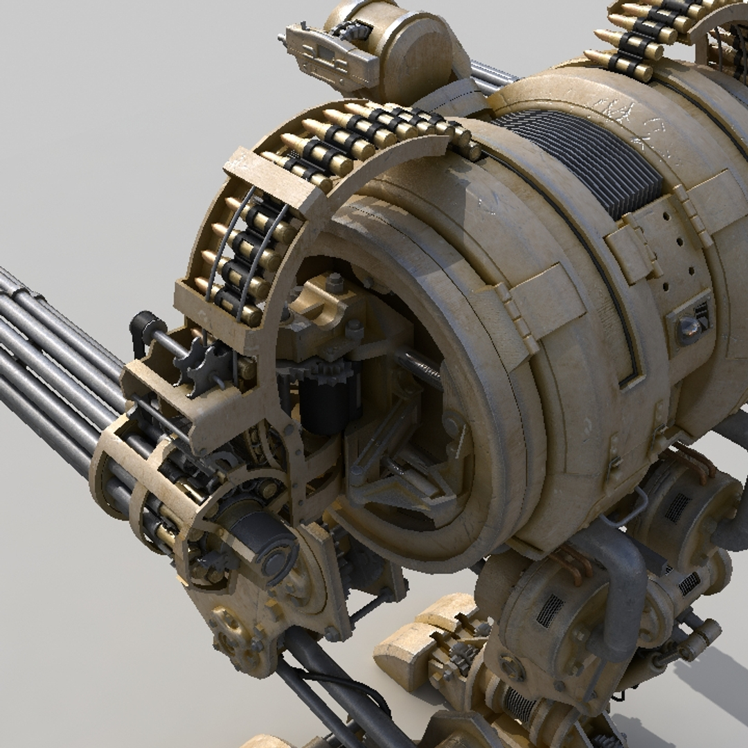 Robot Rigged 3d Model