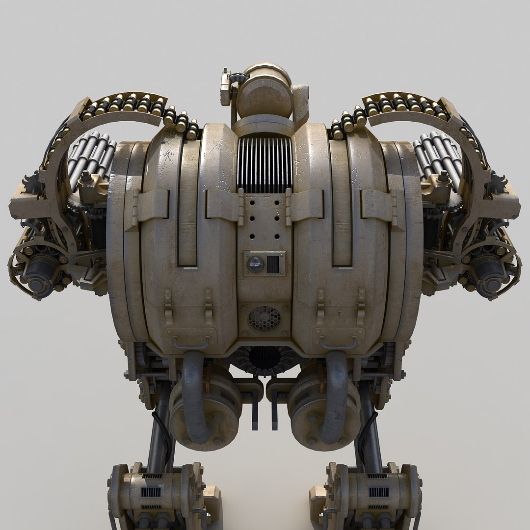 Robot Rigged 3d Model