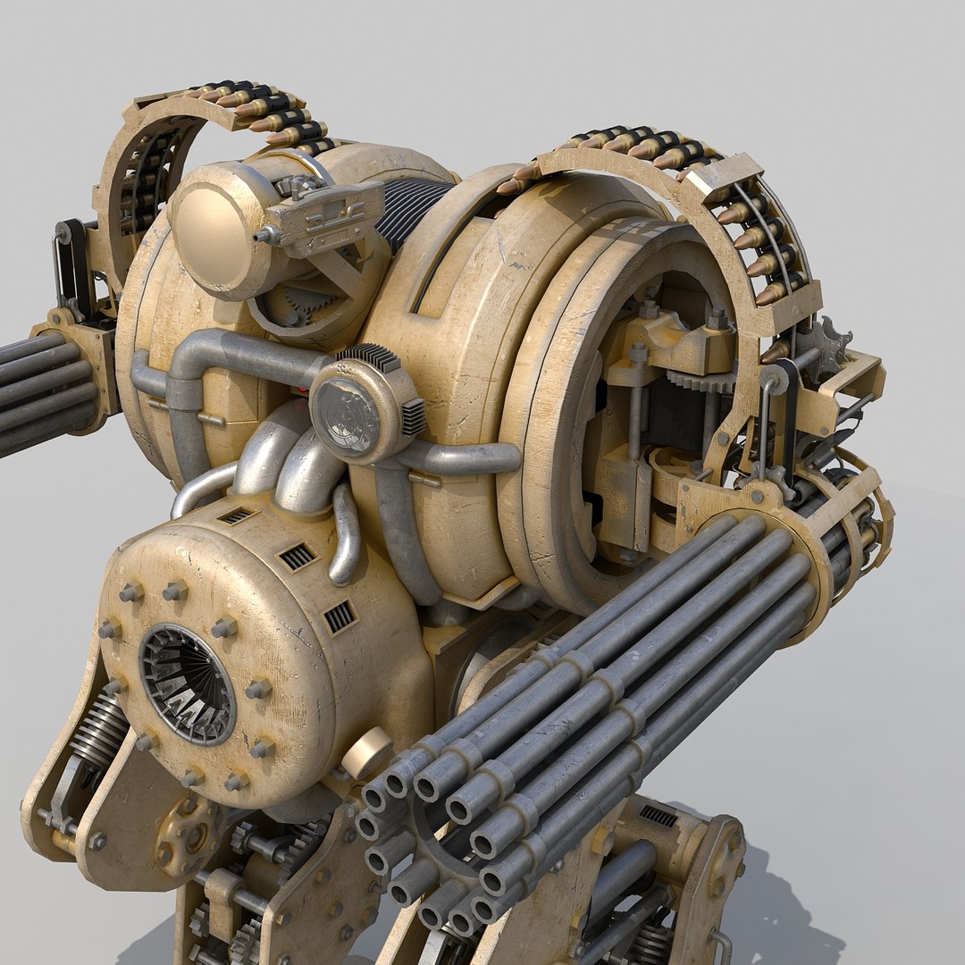 Robot Rigged 3d Model