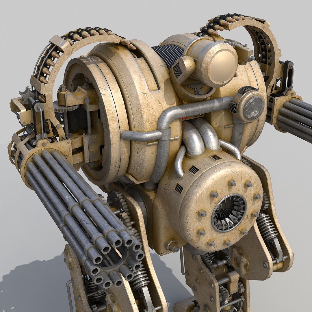 Robot Rigged 3d Model