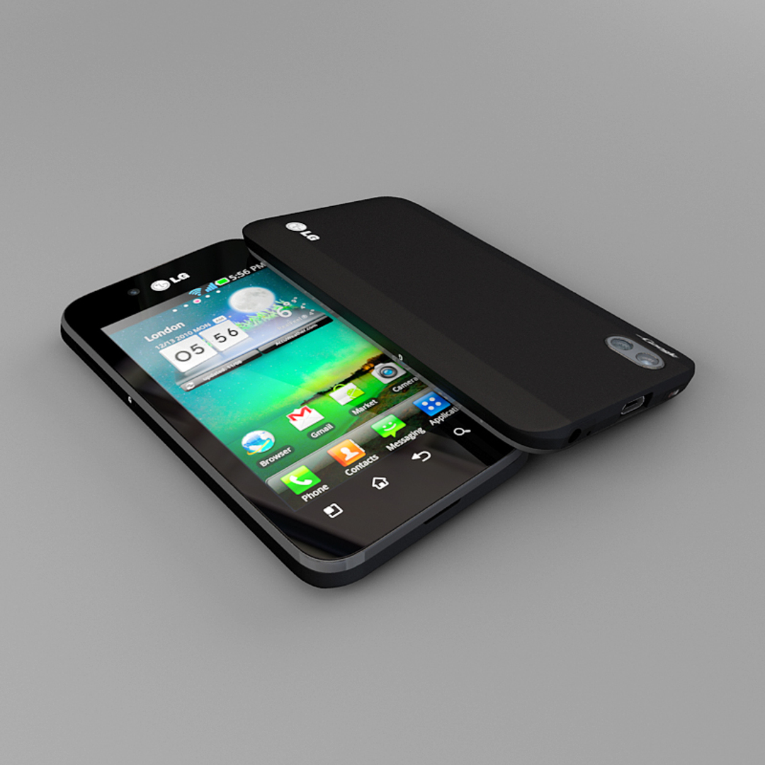 new android cell phone 3d max
