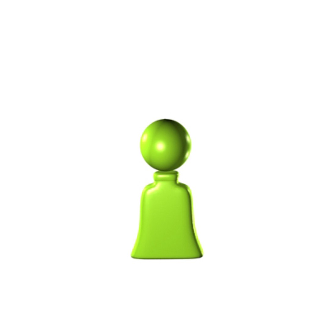 Simple Green Man Icon 3d Max